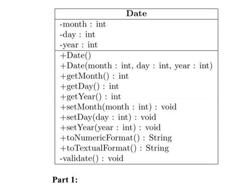 Solved Date Month Int Day Int Year Int Date