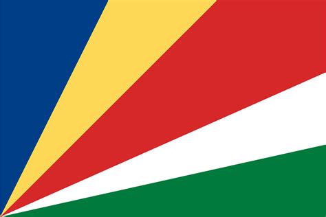 セーシェルの国旗 意味やイラストのフリー素材など 世界の国旗 世界の国旗