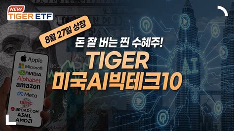 “8월 27일 상장”수익성 있는 진정한 Ai 빅테크만 골라 담았다 Tiger 미국ai빅테크10 Etf 🐯 New Etf 🐯