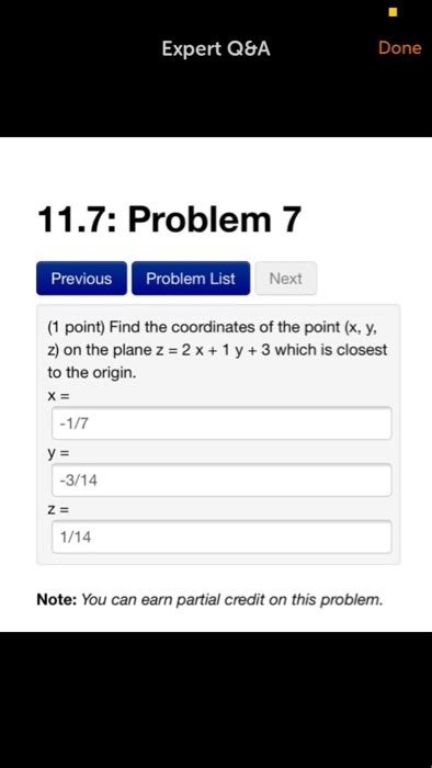 Solved Expert Qanda Done 117 Problem7 Previous Problem List
