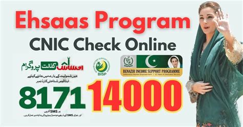 Bisp 8171 Ehsaas Program Cnic Check Online 14000
