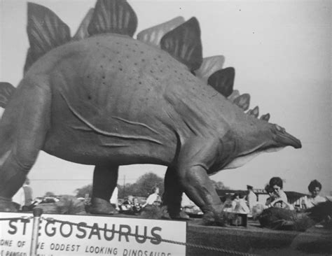 The Sinclair Dinosaur Exhibit In North Hills 1967 Dinosaur Exhibition Stegosaurus Sculpture