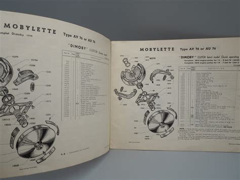 Mobylette Type Av 76 Or Au 76 Very Good Robin Summers Books Ltd