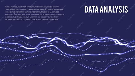 Premium Vector Data Analysis Concept Abstract Digital Blue Background