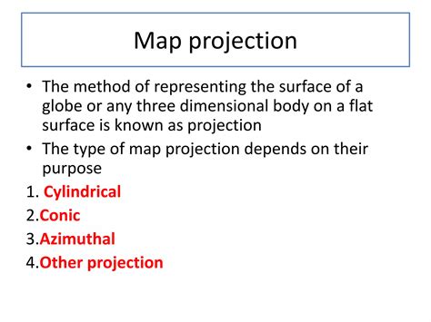 Map Projection Ppt