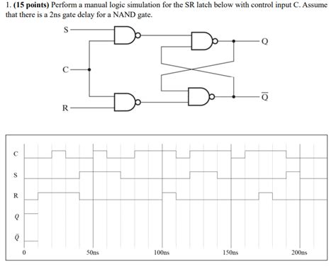 Solved 1 15 Points Perform A Manual Logic Simulation For