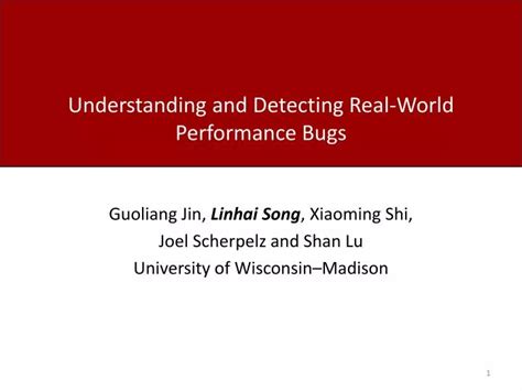Ppt Understanding And Detecting Real World Performance Bugs Powerpoint Presentation Id3107018
