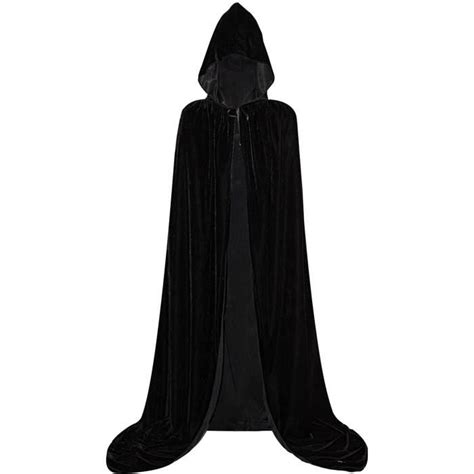 Cape À Capuche Velours Adulte Unisexe Halloween Cosplay Costume
