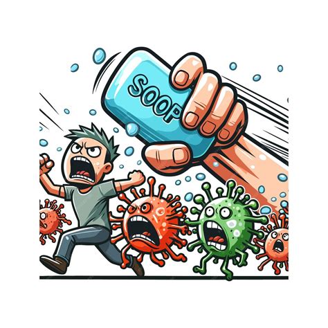 Premium Vector Soap Battle Against Germs