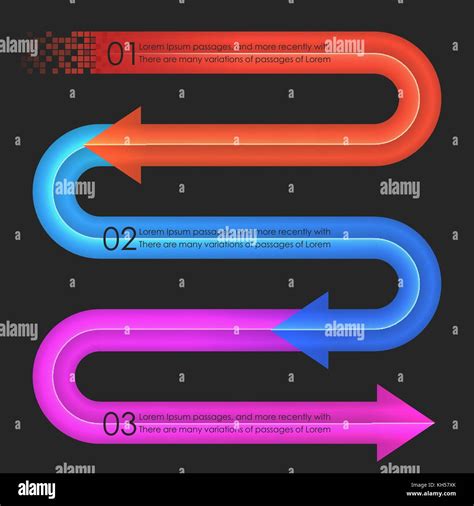 Infographics Design Template Arrows Vector Illustration In Eps10