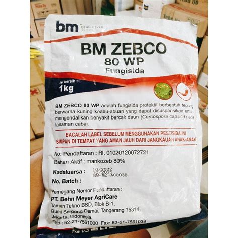 Jual BM ZEBCO MANCOZEB 80WP ORIGINAL 1KG Shopee Indonesia