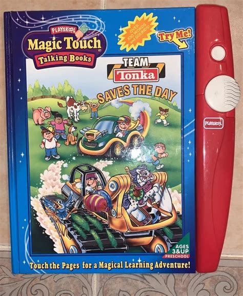 Playskool 1996 Magic Touch Talking Book Team Tonka Save The Day Htf Tested Works £28 30