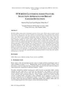 SVM GA CLUSTERING BASED FEATURE SELECTION Svm Ga Clustering Based Feature Selection Pdf