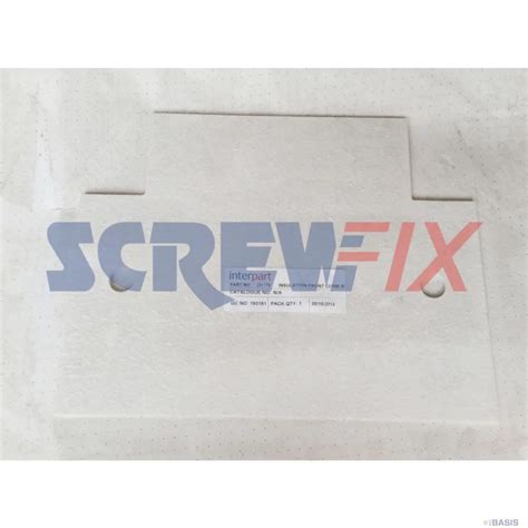 Baxi 231179 Insulation Front Comb Box Screwfix
