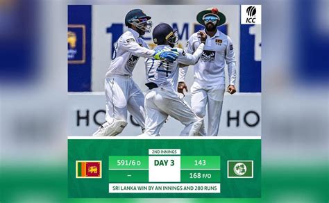 Sri Lanka Record Their Biggest Win In Test Cricket History Sports