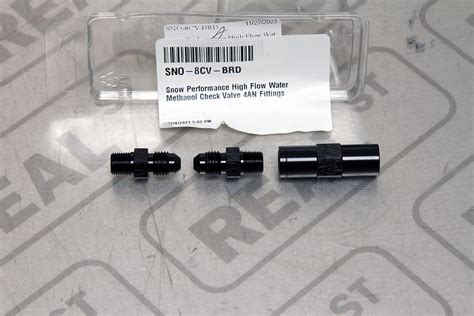 Snow Performance High Flow Water Methanol Check Valve 4an Fittings