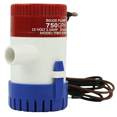 전기 빌지 펌프 500gph 750gph 1100gph 12vdc 25amp 19mm 워터 펌프 수화 분수 선박용 잠수정