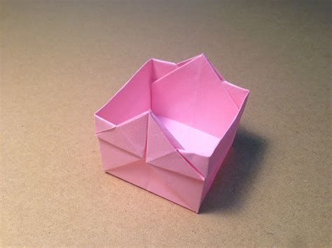 折り紙おりがみ 入れ物 箱の折り方 作り方 Origami