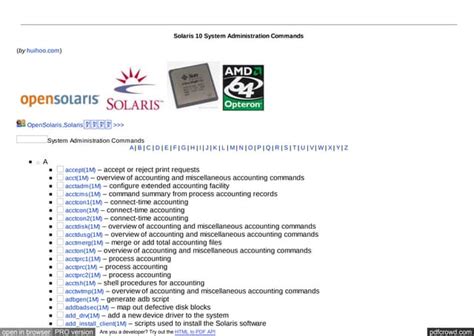 Basic Solaris 10 System Administration Commands Ppt