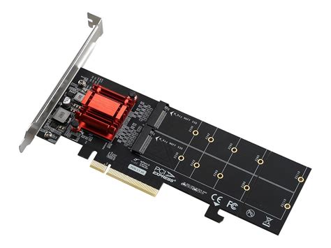 Dual Nvme Pcie Adapter Riitop 2 Ports M 2 Nvme Ssd To Pci E Express 3 1 X8 Expansion Add On