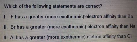 Solved Which Of The Following Statements Are Correct I F