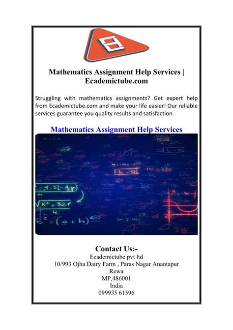 Ppt Mathematics Assignment Help Services Powerpoint