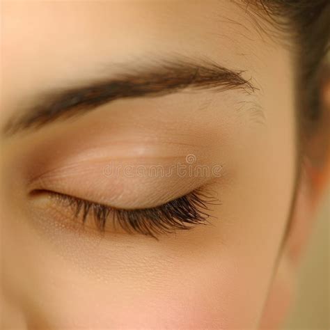 Tranquil Meditation Close Up Of Peaceful Face With Closed Eyes In Serene Outdoor Environment