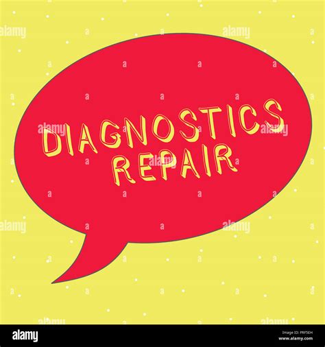 Word Writing Text Diagnostics Repair Business Concept For A Program Or