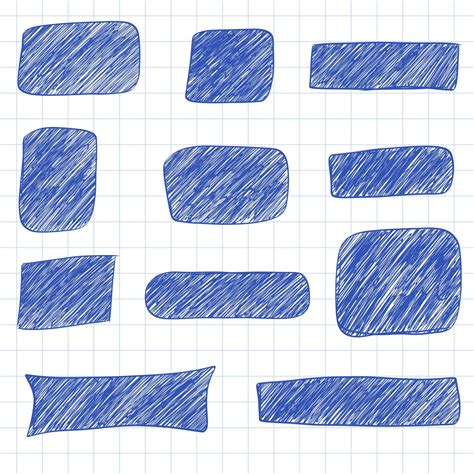 hand drawn doodle abstract frame textbox highlight element 40981532