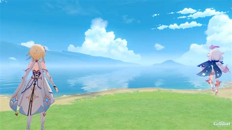 Lumine And Paimon Looking The Sky By Alexargentin On Deviantart