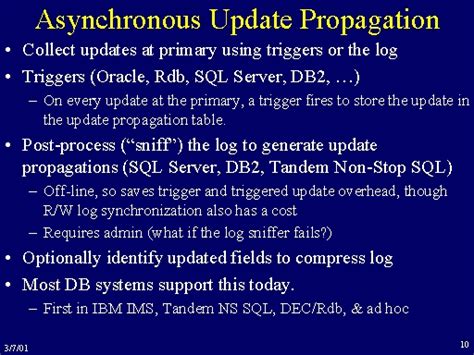 asynchronous update propagation