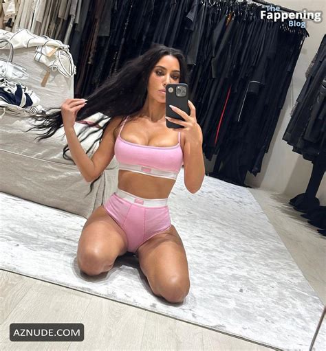 Kim Kardashian Sizzles In Sexy Skims Underwear Aznude