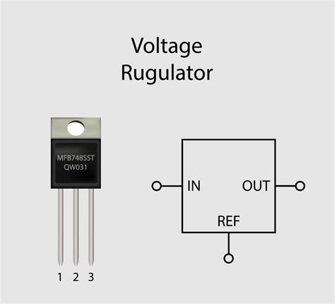 Voltage Regulator Ic With Symbol Vector Eps 10 10043746 Vector Art At Vecteezy