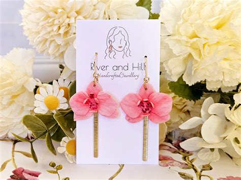 Orchid Pink Hook Earrings River And Hill