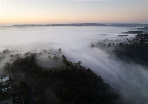 The Flood Fine Art Misty Clifton Suspension Bridge Print Sam Binding Photography