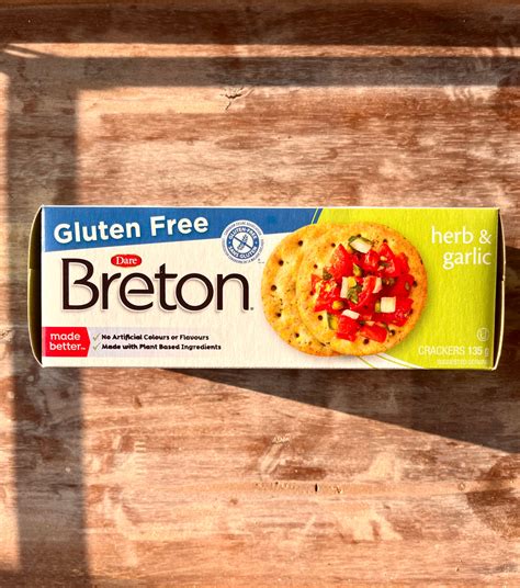 Herb And Garlic Crackers By Breton The Bread Essentials