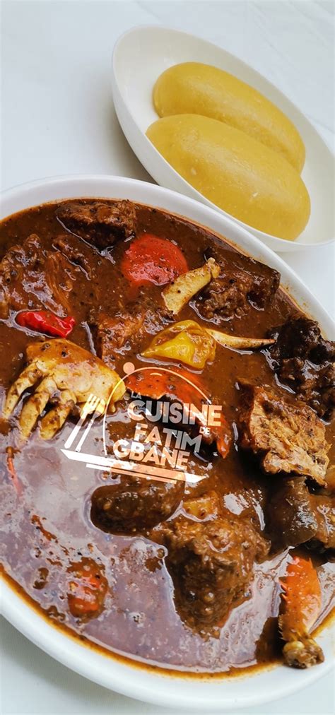 Du foutou banane à la sauce djoumgble Cuisine de Chez Nous