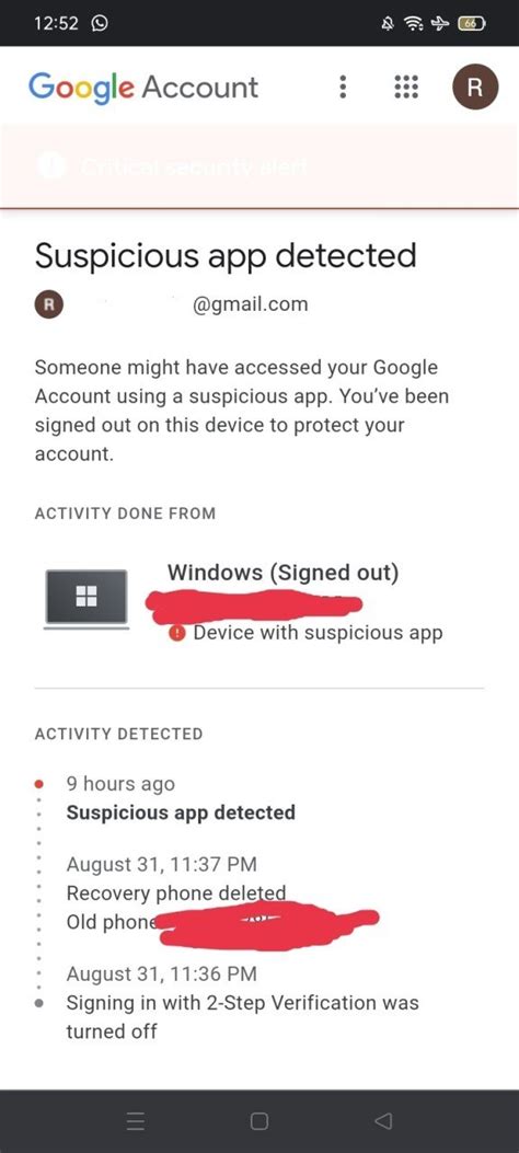 suspicious app detected microsoft community
