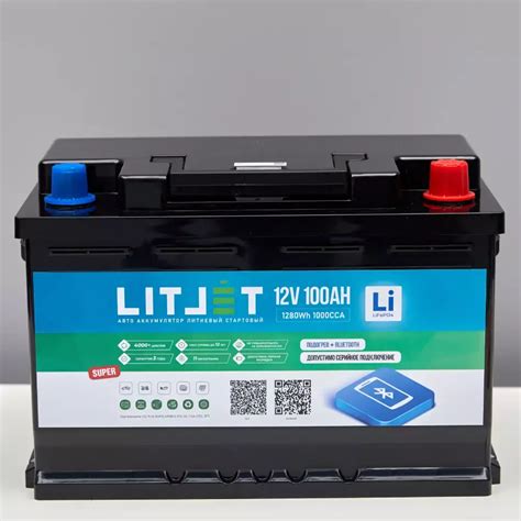LITJET аккумулятор литиевый универсальный стартово-тяговый 12V 100Ah ...