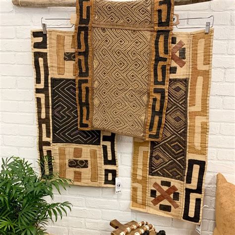 Kuba Cloth Vintage Textile Art Handmade African Decor