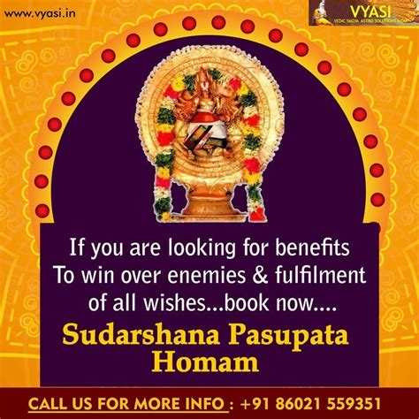 Sudarshana Pashupatha Homam Sudarshana Pashupatha Homam Benefits Vyasi
