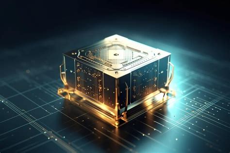 Premium Photo Futuristic Quantum Computer Technology Revolutionizing