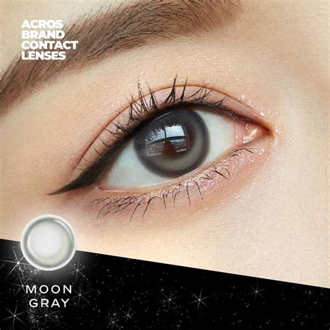 Moon Gray Acros Brand Contact Lenses Kính áp Tròng Tiêu Chuẩn Mỹ