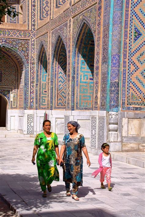 Uzbek Women In Local Clothes Khiva Uzbekistan Editorial Photography