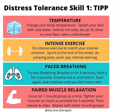 Distress Tolerance Skill Tipp Rselfcarecharts