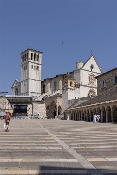 Lower And Upper Basilicas As Seen From The Lower Plaza Of Saint