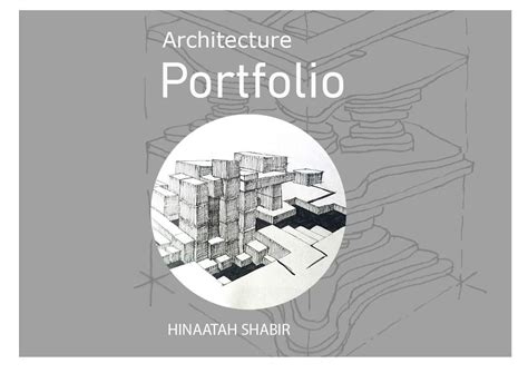 Architecture Portfolio By Hinaatah Shabir Issuu