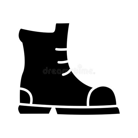 Safety Boot Icon Vector Design Template Stock Illustration