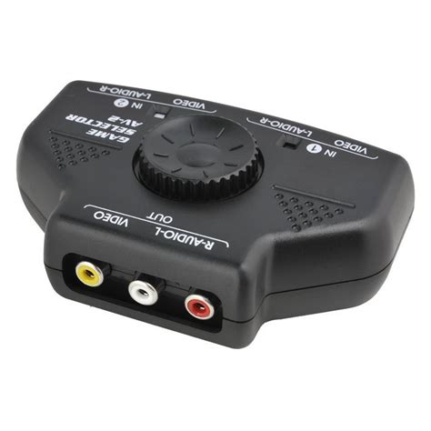 Optimal Shop 2 Way Audio Video Av Rca Switch Game Selector Box