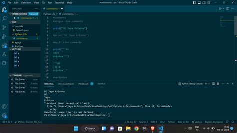 jaykrishna jay on linkedin task 4 comments variables datatypes type